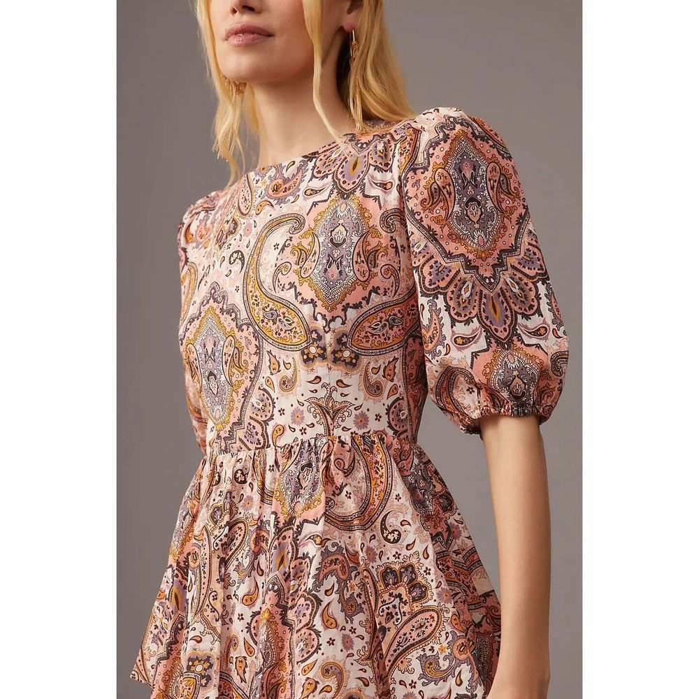 Anthropologie X Kachel Tiered Maxi Dress Xl Gem